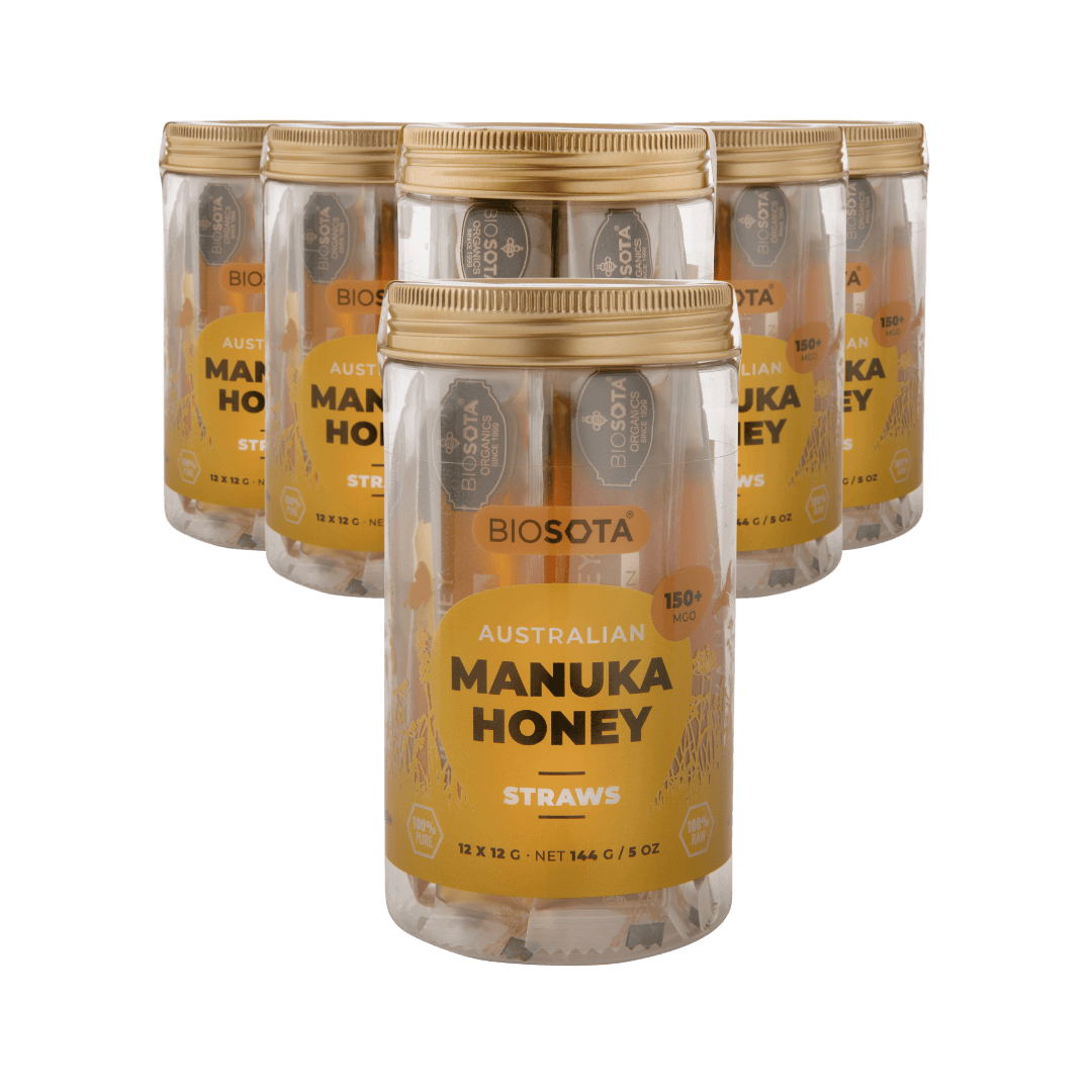 MGO 150+ Manuka Honey Sticks Value Pack | Biosota Organics