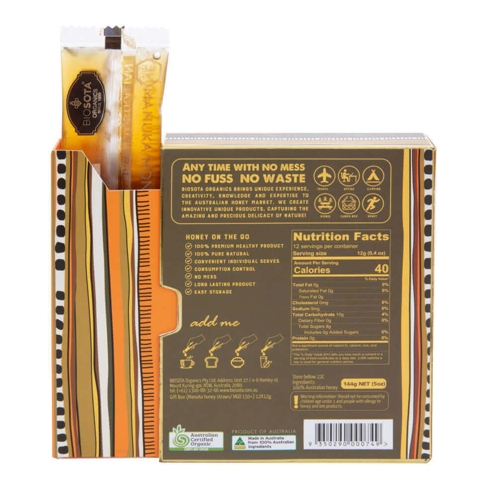 Single Serve Manuka Honey Sticks (MGO 150+) Gift Box